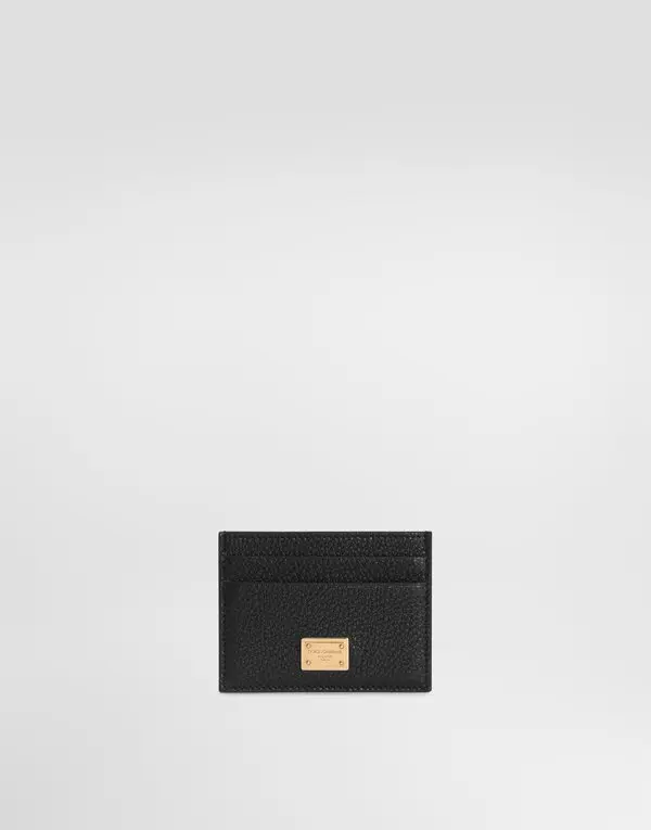 Dolce & Gabbana Calfskin Card Holder - Black