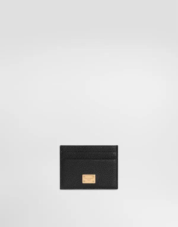 Dolce & Gabbana Calfskin Card Holder - Black