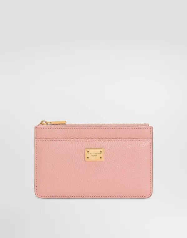 Dolce & Gabbana Calfskin Card Holder - Pink