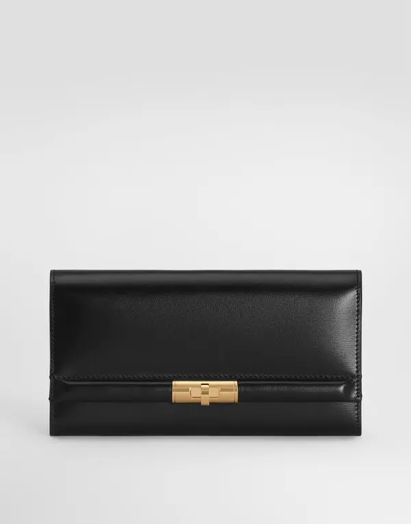 Dolce & Gabbana Marlene Wallet In Calfskin - Black