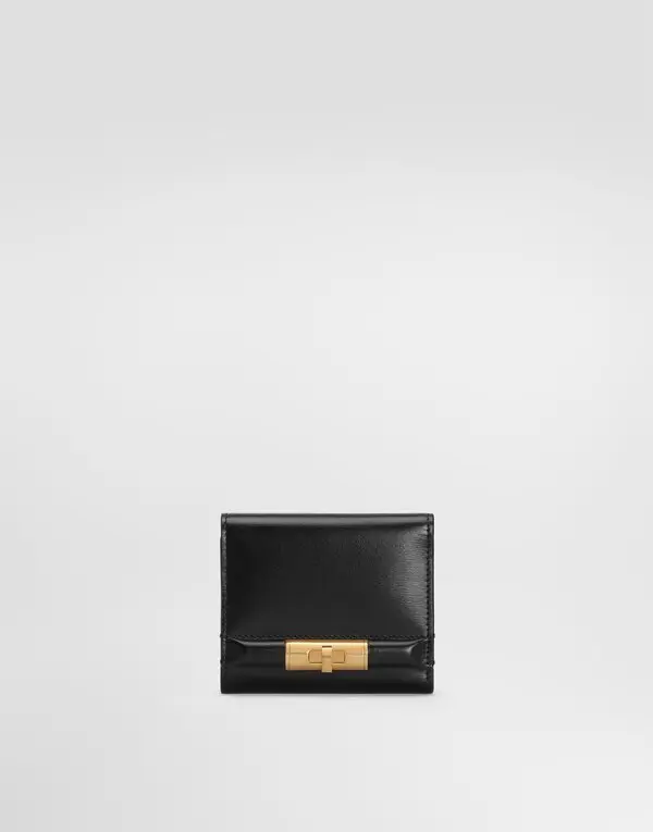 Dolce & Gabbana Marlene Wallet In Calfskin - Black