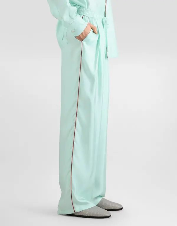 Dolce & Gabbana Silk Vanity Trousers