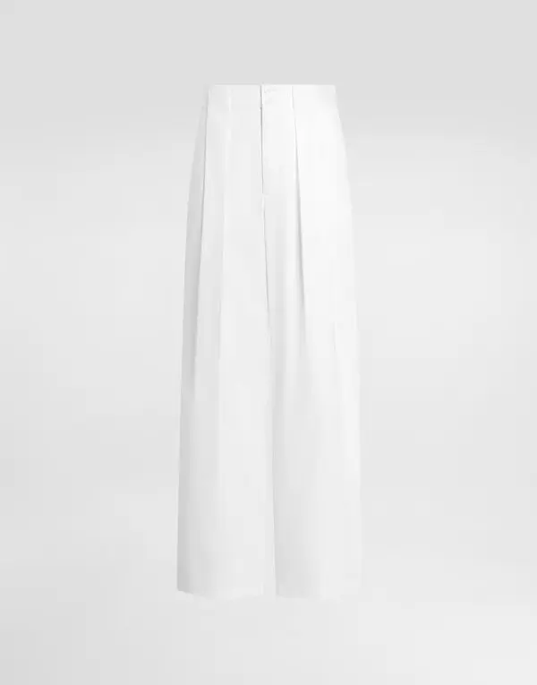 Dolce & Gabbana Stretch Cotton Gabardine Trousers