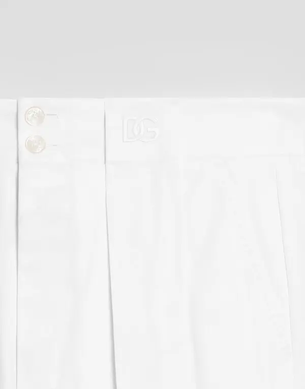 Dolce & Gabbana Stretch Cotton Gabardine Trousers