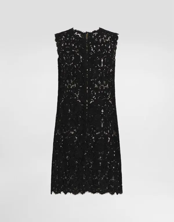 Dolce & Gabbana Cordonetto Lace A-line Dress - Black
