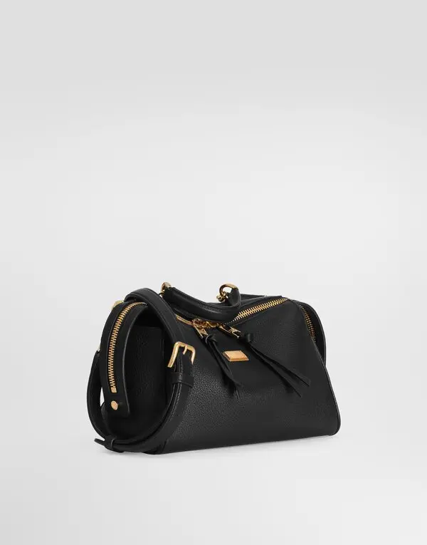 Dolce & Gabbana Vittoria Handbag In Calfskin - Black