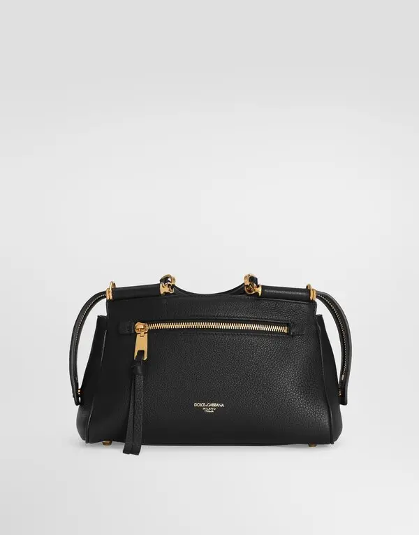 Dolce & Gabbana Vittoria Handbag In Calfskin - Black