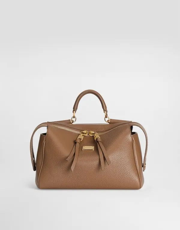 Dolce & Gabbana Vittoria Handbag In Calfskin - Brown