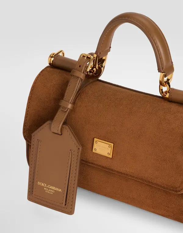 Dolce & Gabbana Mini My Sicily Handbag In Split Leather
