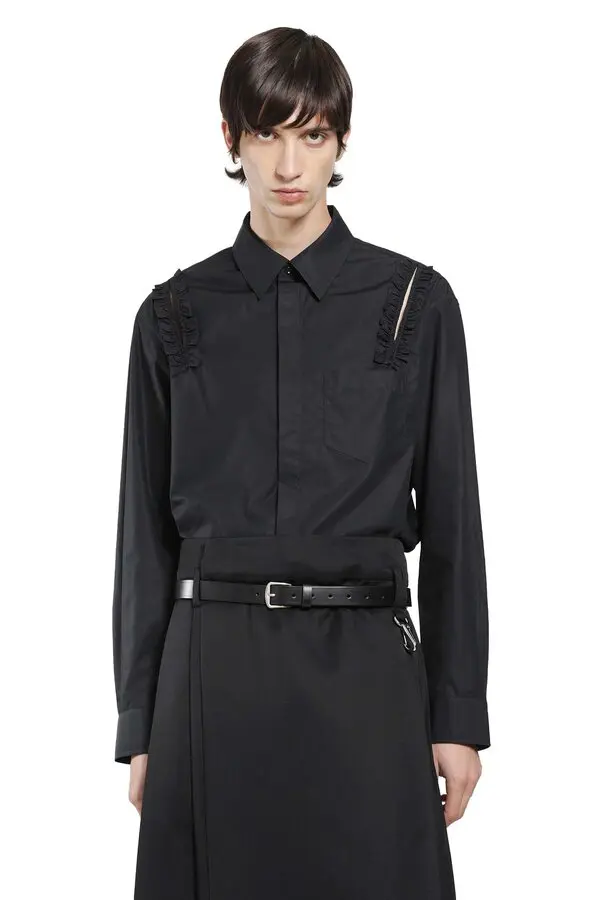 Simone Rocha Ruffle Slash Shirt