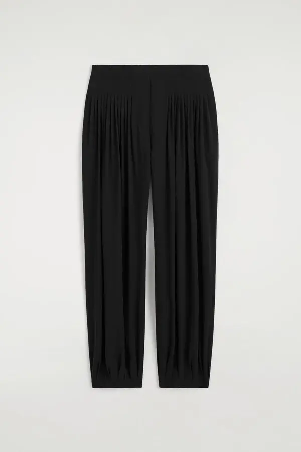 Cos Pleated Crepe Balloon Pants