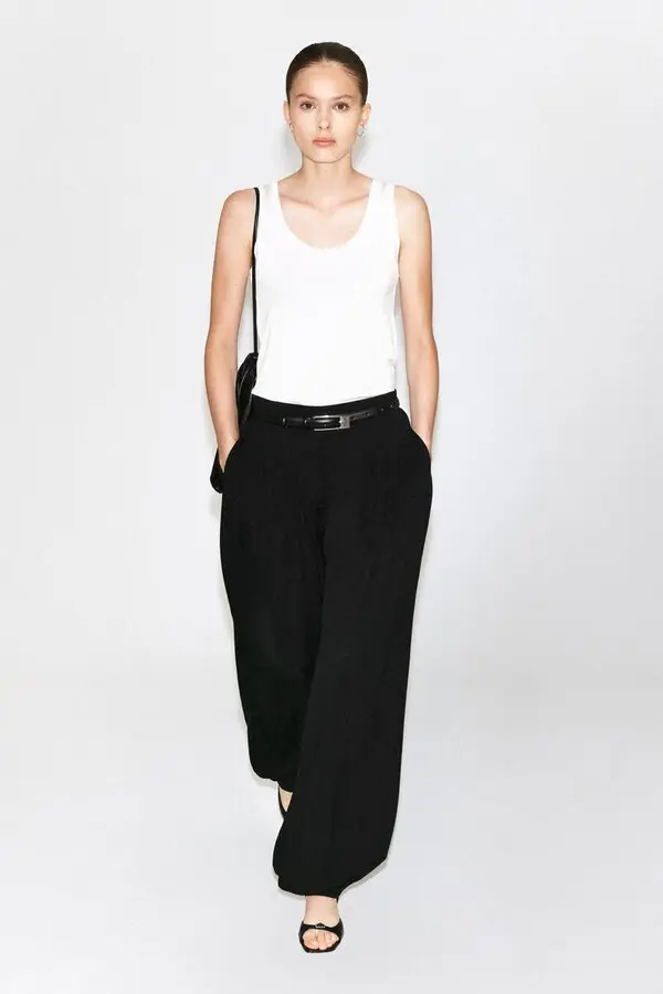 Cos Pleated Crepe Balloon Pants