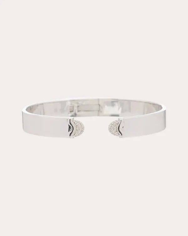 WYLD BOX Diamond Pavé Doppia Luna Slim Cuff