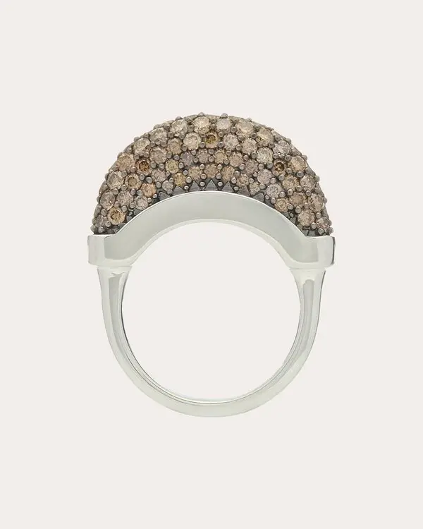 WYLD BOX Diamond Pavé Luna Ring