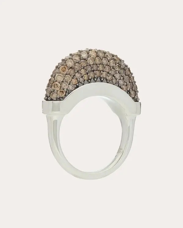 WYLD BOX Diamond Pavé Luna Ring