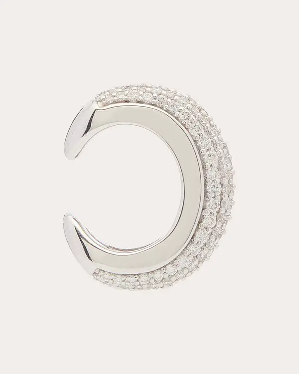 WYLD BOX Diamond Pavé Luna Ear Cuff