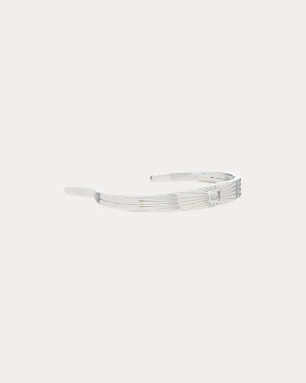 WYLD BOX Sterling White Topaz Cuff