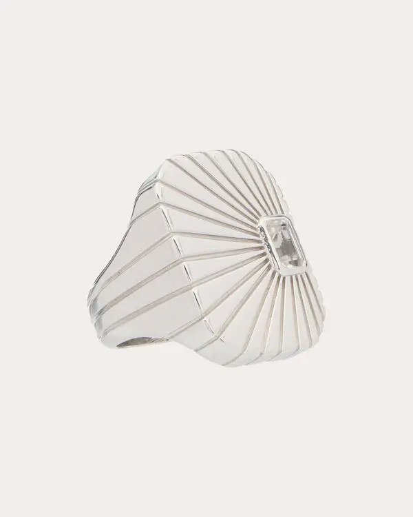 WYLD BOX White Topaz Ray Of Light Jumbo Ring