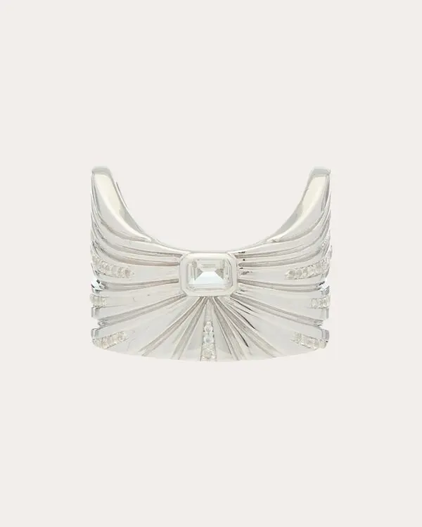 WYLD BOX White Topaz Sterling Ring