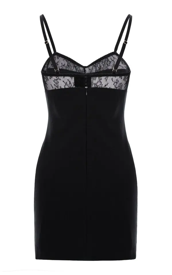 AURELIANA Lace-trimmed Mini Dress