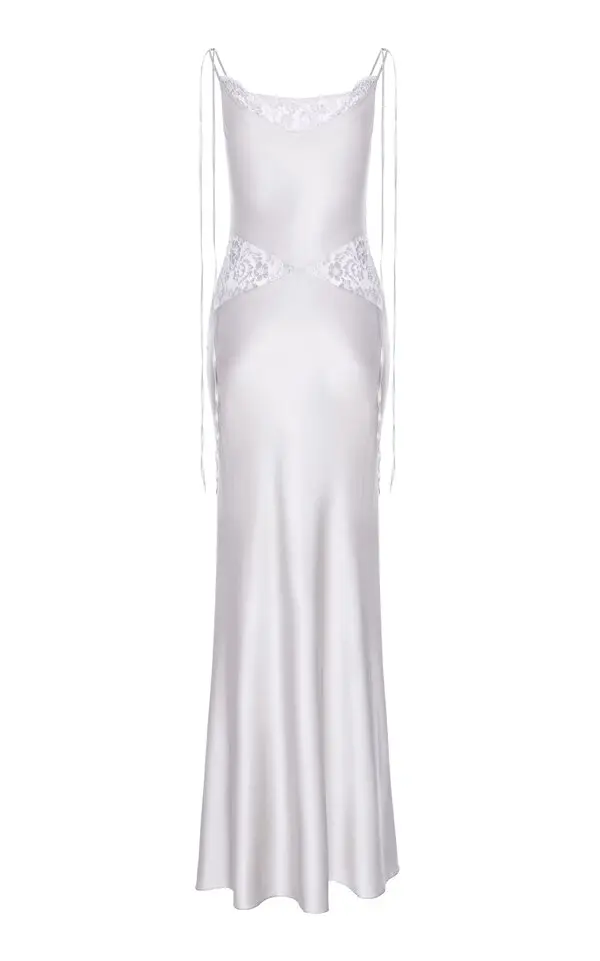 AURELIANA Astra Silk Satin Maxi Dress