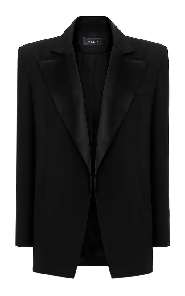 AURELIANA Wool-silk Tuxedo Jacket