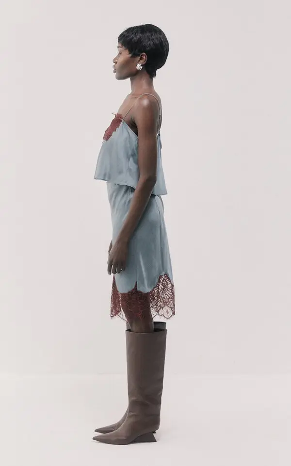 SLEEPING WITH JACQUES Nadia Silk Lace Camisole