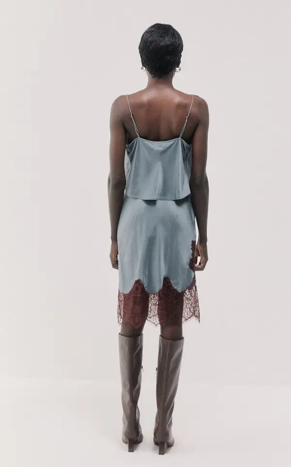 SLEEPING WITH JACQUES Nadia Silk Lace Camisole