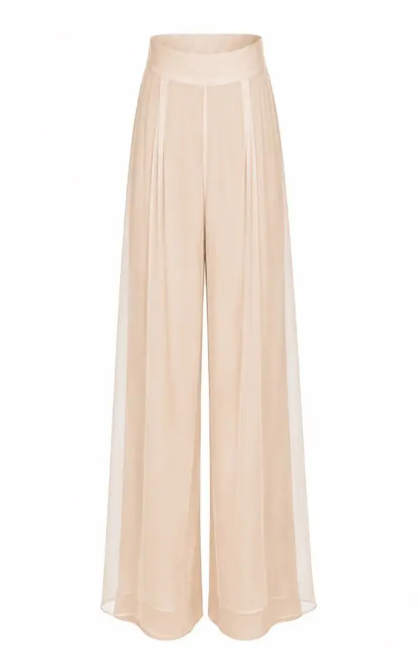 SLEEPING WITH JACQUES Elvira Silk Satin Pants
