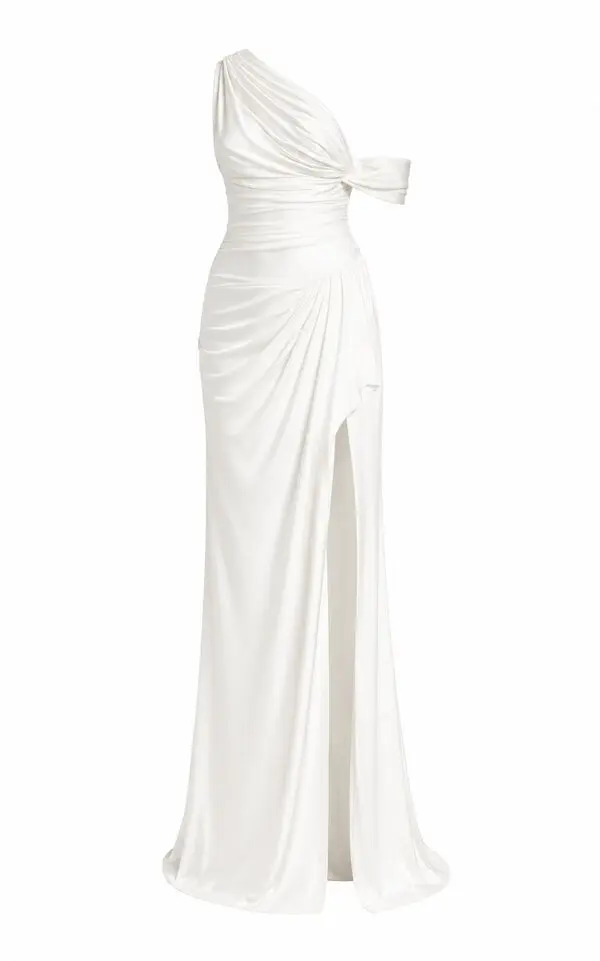 SANDRA MANSOUR Temptation Silk Jersey Maxi Dress