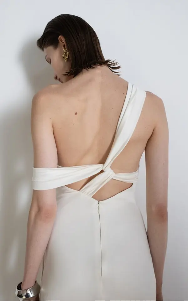 SANDRA MANSOUR Temptation Silk Jersey Maxi Dress