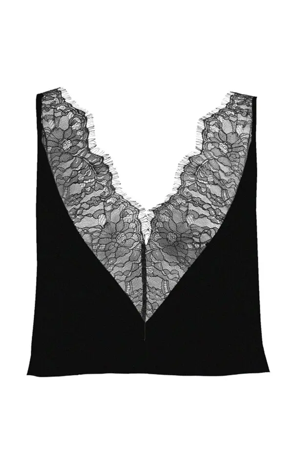 SLEEPING WITH JACQUES Chilli Silk-blend Lace Camisole