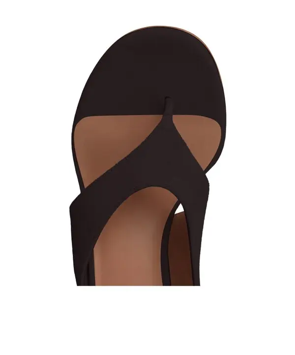 Alaïa Suede Cube Thong Mules