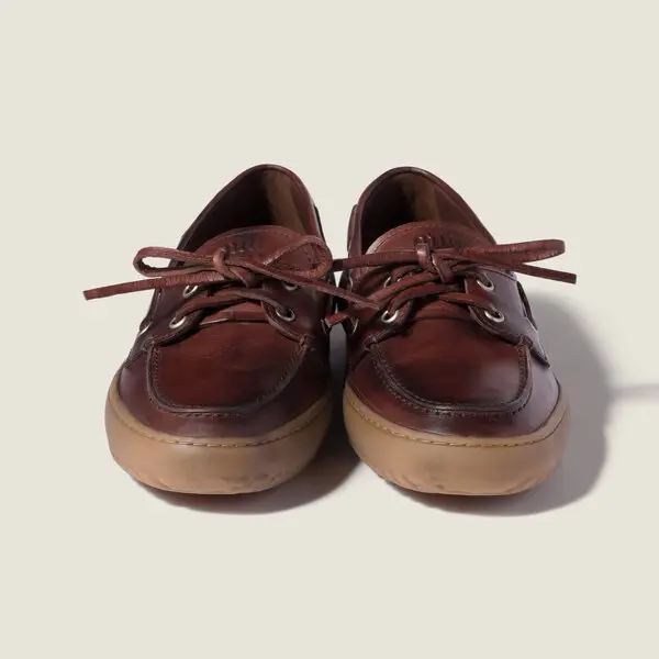 Miu Miu Leather Deck Shoes