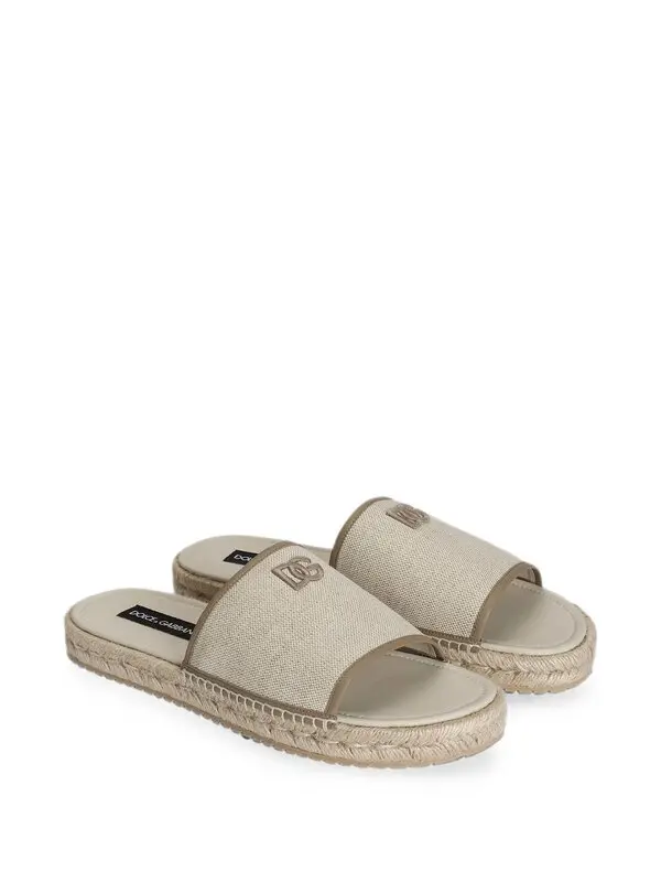 Dolce & Gabbana Dolce Gabbana Logo Strap Slide Sandals