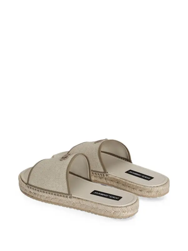 Dolce & Gabbana Dolce Gabbana Logo Strap Slide Sandals