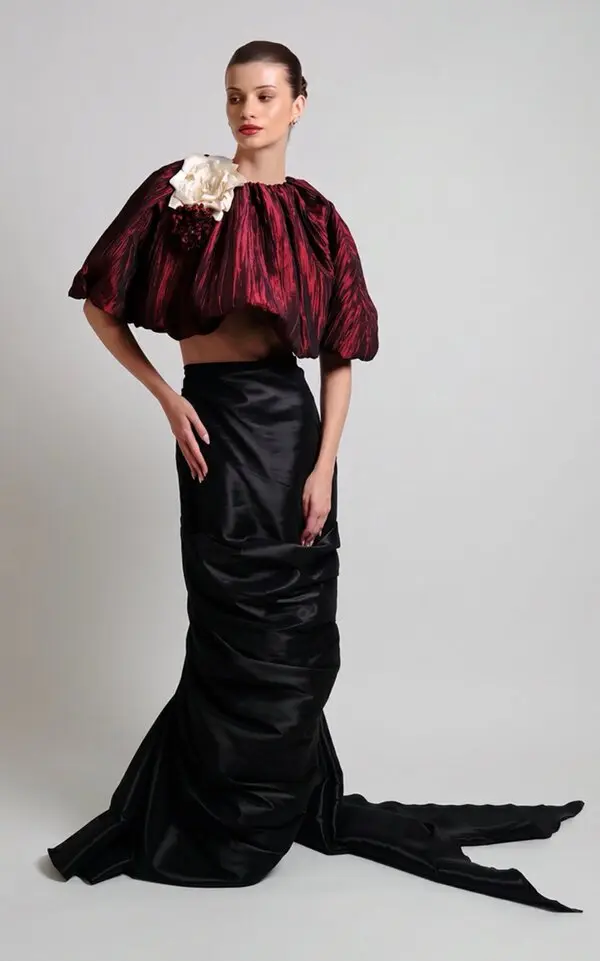 SALMA OSMAN Voluminous Sleeve Maxi Set