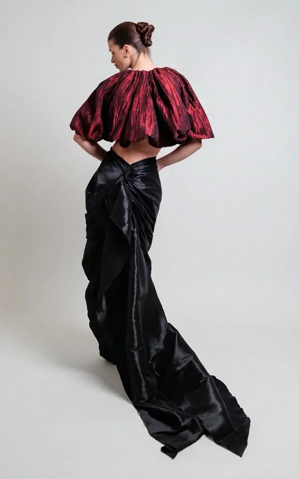 SALMA OSMAN Voluminous Sleeve Maxi Set