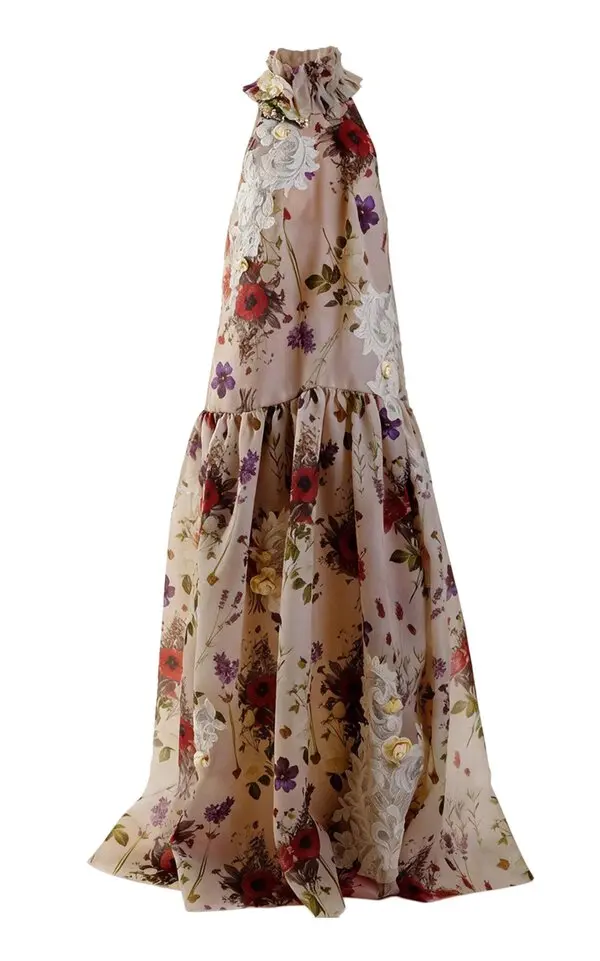 SALMA OSMAN Halter Maxi Dress