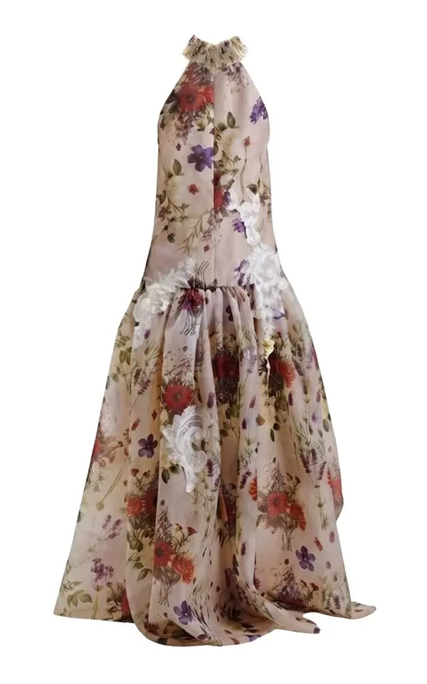 SALMA OSMAN Halter Maxi Dress