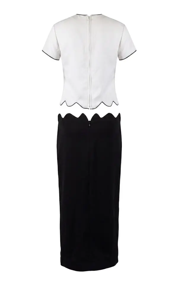 SALMA OSMAN Scalloped Maxi Set