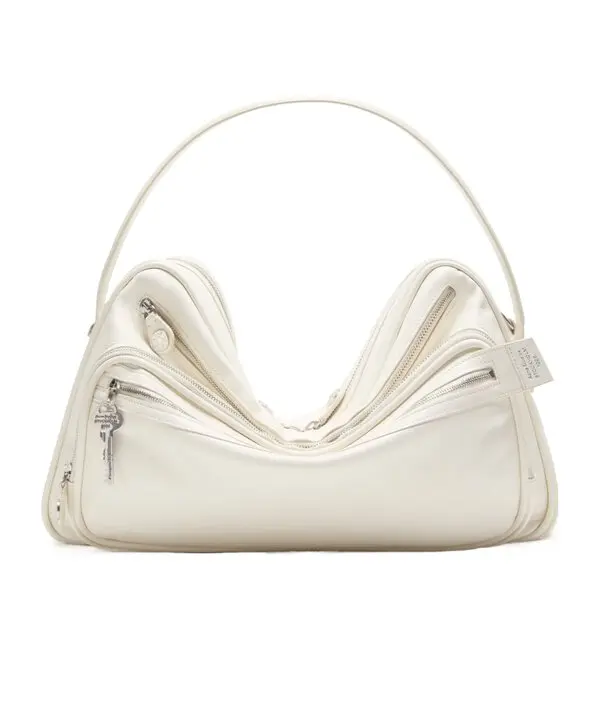 Acne Studios Cameroon Leather Shoulder Bag - Cream