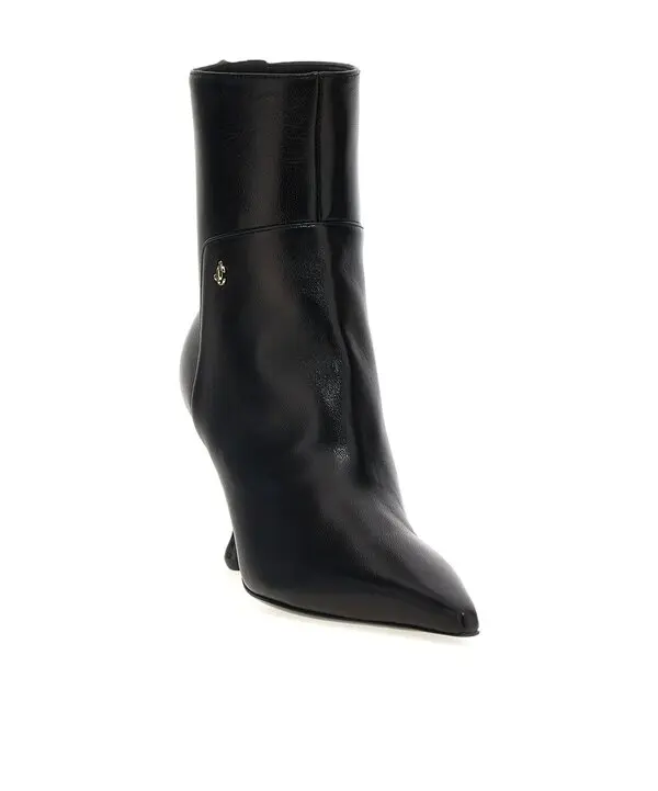 JIMMY CHOO Cycas Pointed Toe High Heel Ankle Boots