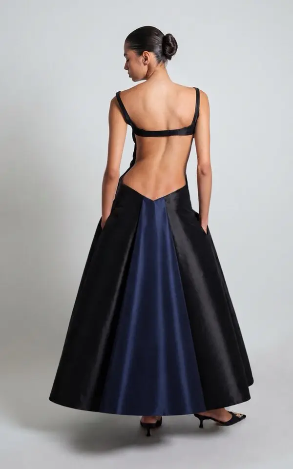 SALMA OSMAN Open-back Maxi Dress