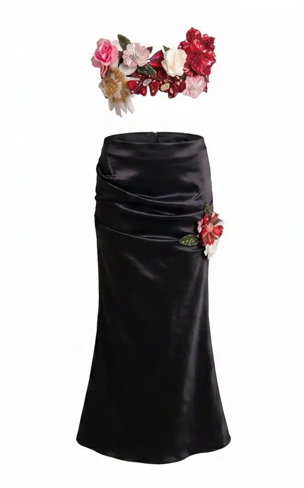 SALMA OSMAN Embellished Maxi Set