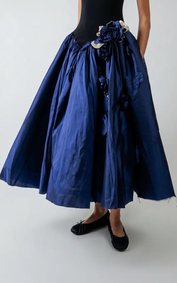 SALMA OSMAN Contrast Maxi Dress