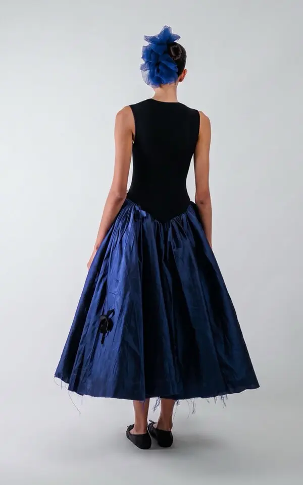 SALMA OSMAN Contrast Maxi Dress