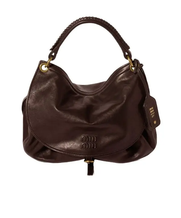 Miu Miu Rendez-vous Leather Bag - Black