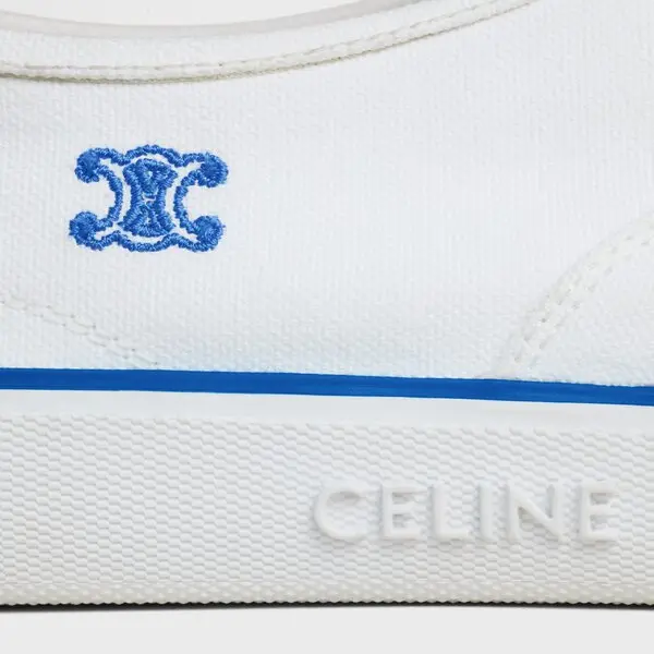Celine Alan Sneaker In Canvas And Suede Calfskin