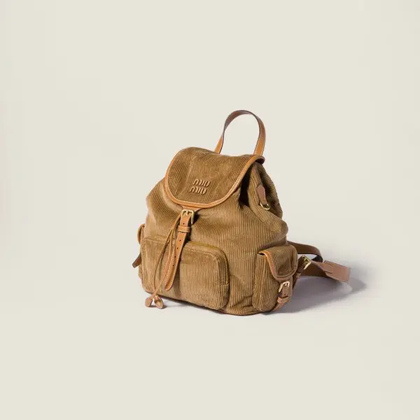 Miu Miu Corduroy Backpack